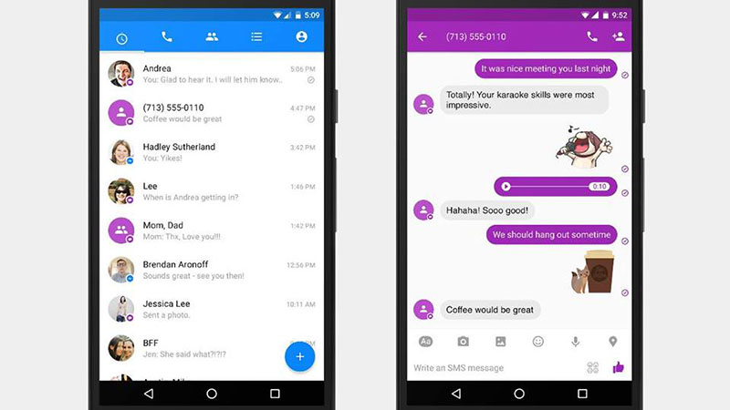 Kích hoạt tính năng SMS trên Facebook Messenger của Android